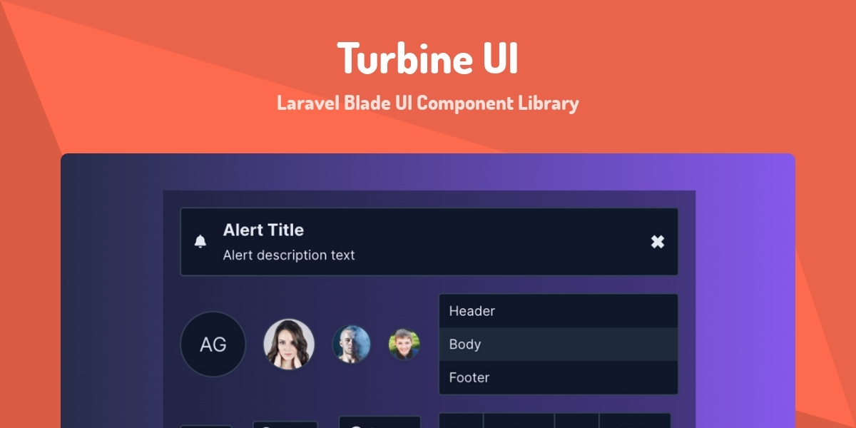 Turbine Ui Laravel Blade Ui Component Library Made With Laravel
